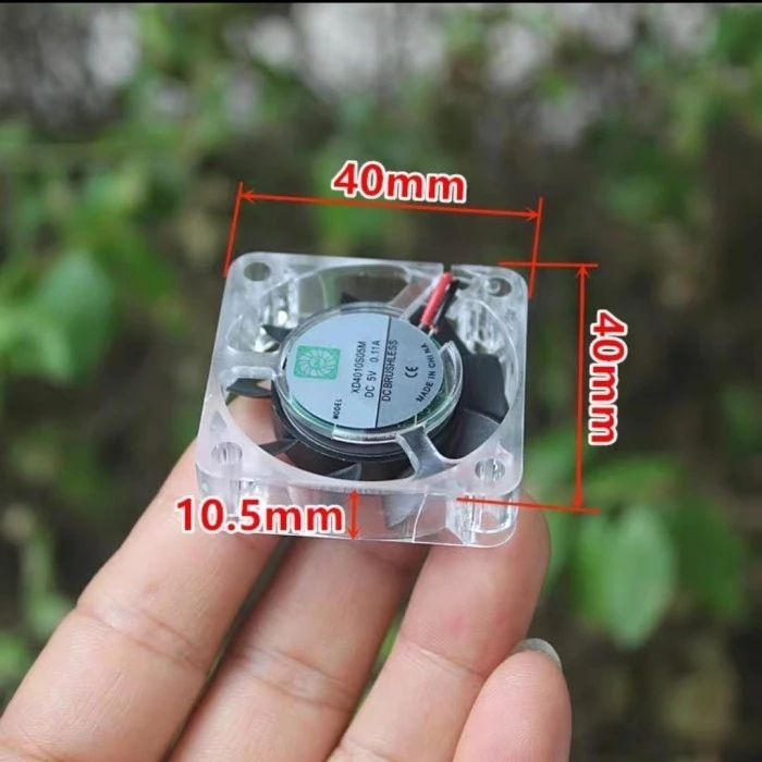 Jual Kipas DC 5V Mini Cooling Fan 4010 - Trasparent Fan with Blue LED ...