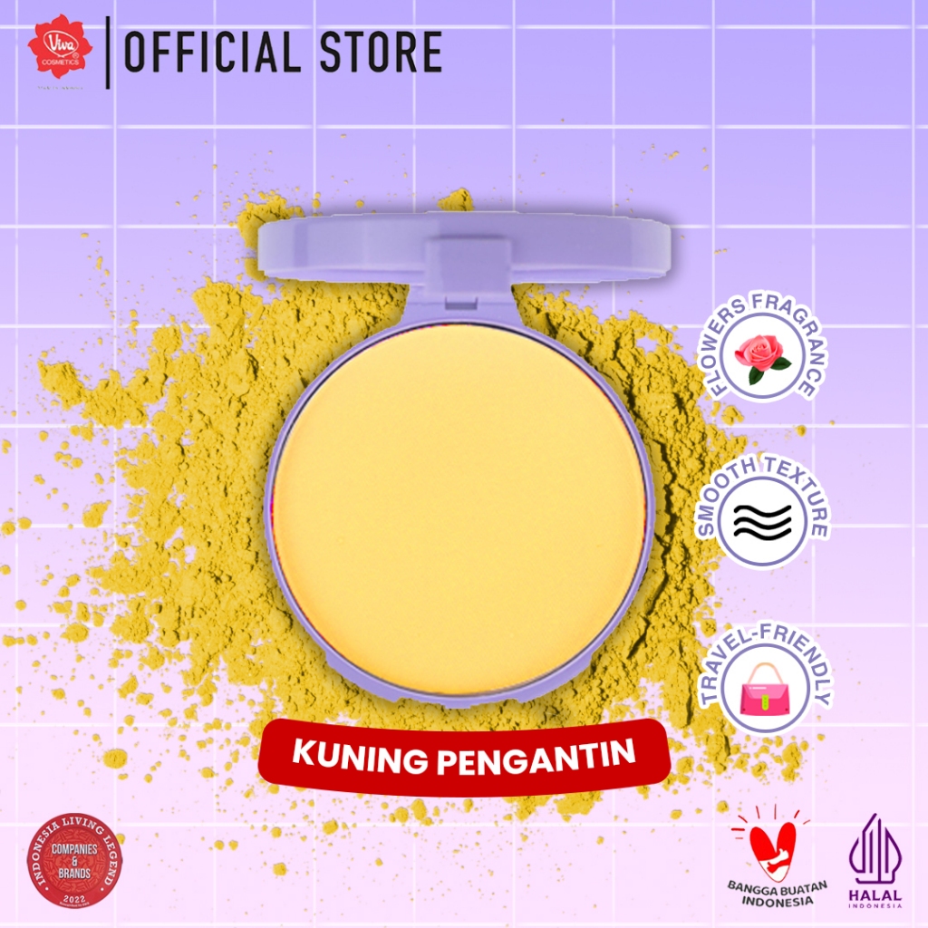 Jual Viva Compact Powder Lilac (tersedia 3 varian warna) | Shopee Indonesia