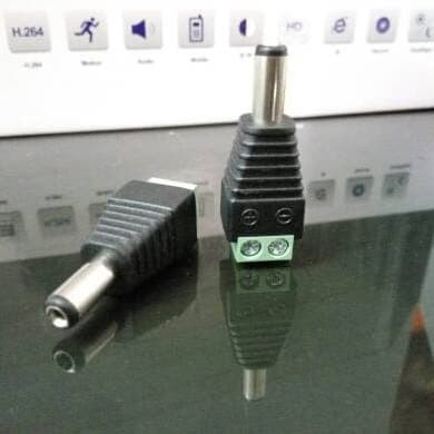 Jual Konektor Jack CCTV / Connector DC Male | Shopee Indonesia