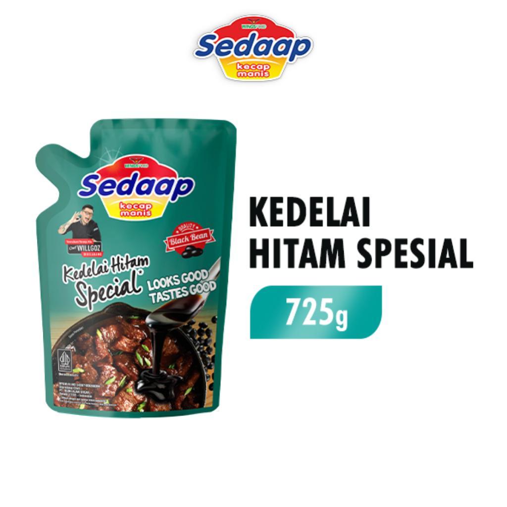 Jual Sedaap Kecap Manis Kedelai Hitam Spesial Pouch 725 gr | Shopee ...