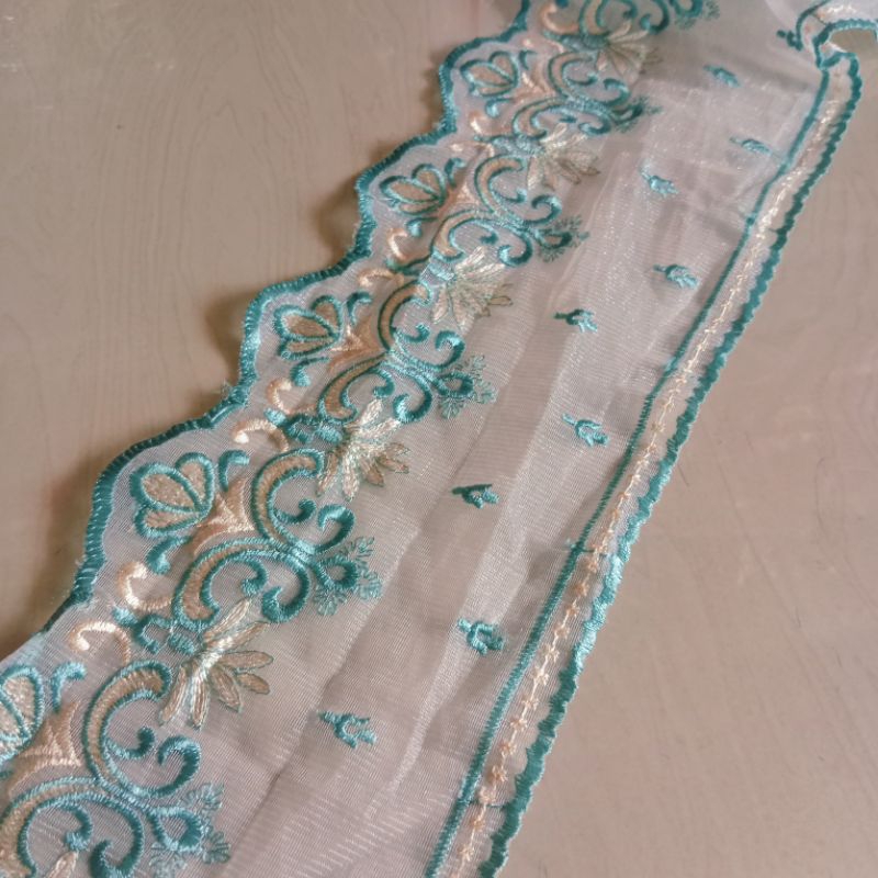 Jual renda tile organdi moyif cantik harga permeter | Shopee Indonesia