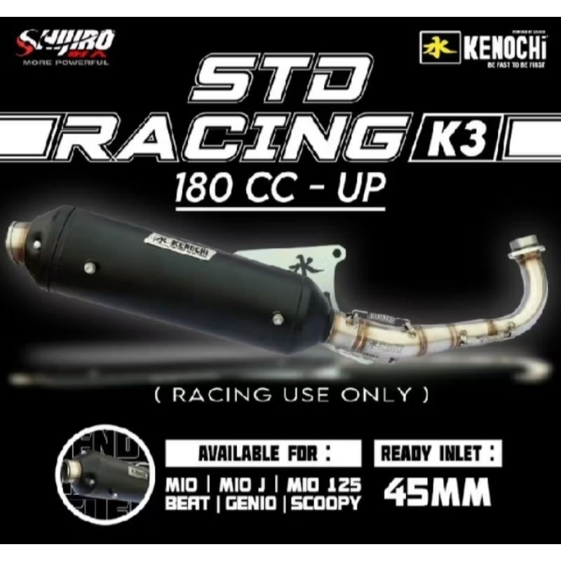 Jual KNALPOT STD RACING KENOCHI MIO MIO J GENIO FAZIO BEAT/GENIO/SCOOPY ...