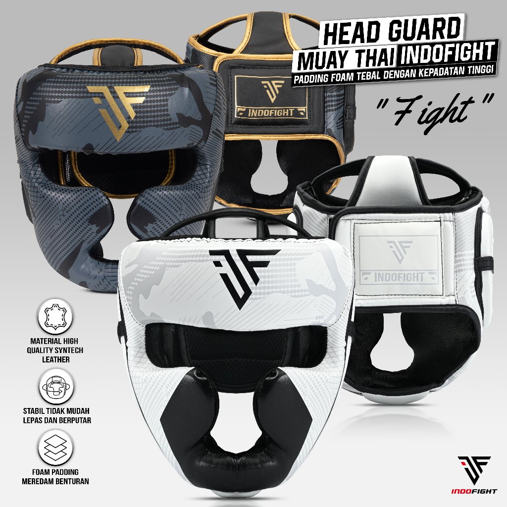 Jual Head Guard Boxing Indofight Helm Tinju Pelindung Kepala Boxing ...