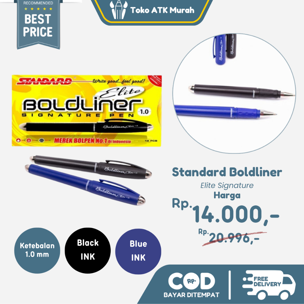 Jual Pulpen Standard Boldliner Elite Signature Pen | Shopee Indonesia