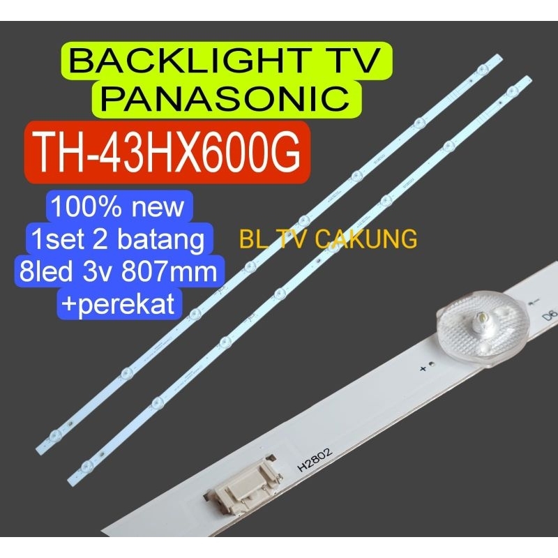 Jual LAMPU LED BACKLIGHT BL TV PANASONIC TH-43HX600G 43HX600 | Shopee ...