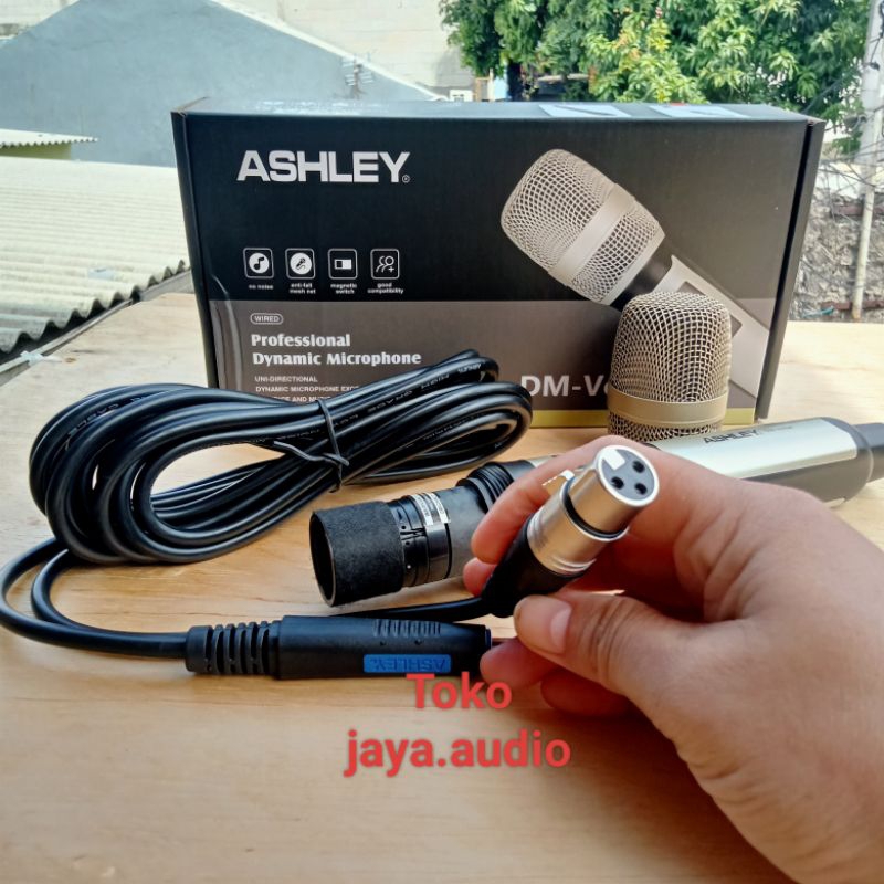 Jual MIC ASHLEY MIK KABEL ASHLEY DM VOICE VOKAL DYNAMIC ORIGINAL ...