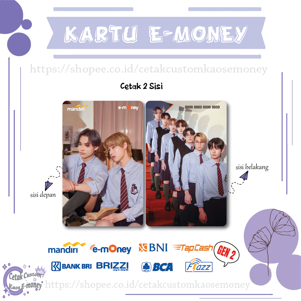 Jual KARTU E MONEY E TOLL KPOP KOREA ENHYPEN COOL MANDIRI BNI BRI BCA ...