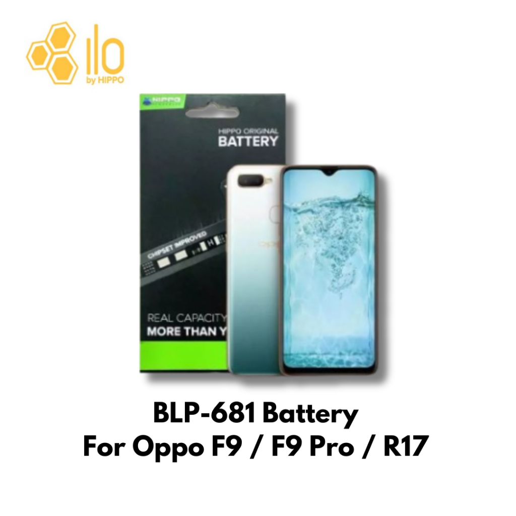 Jual Hippo Baterai Battery Oppo F9 / F9 Pro / R17 BLP-681 3500Mah ...