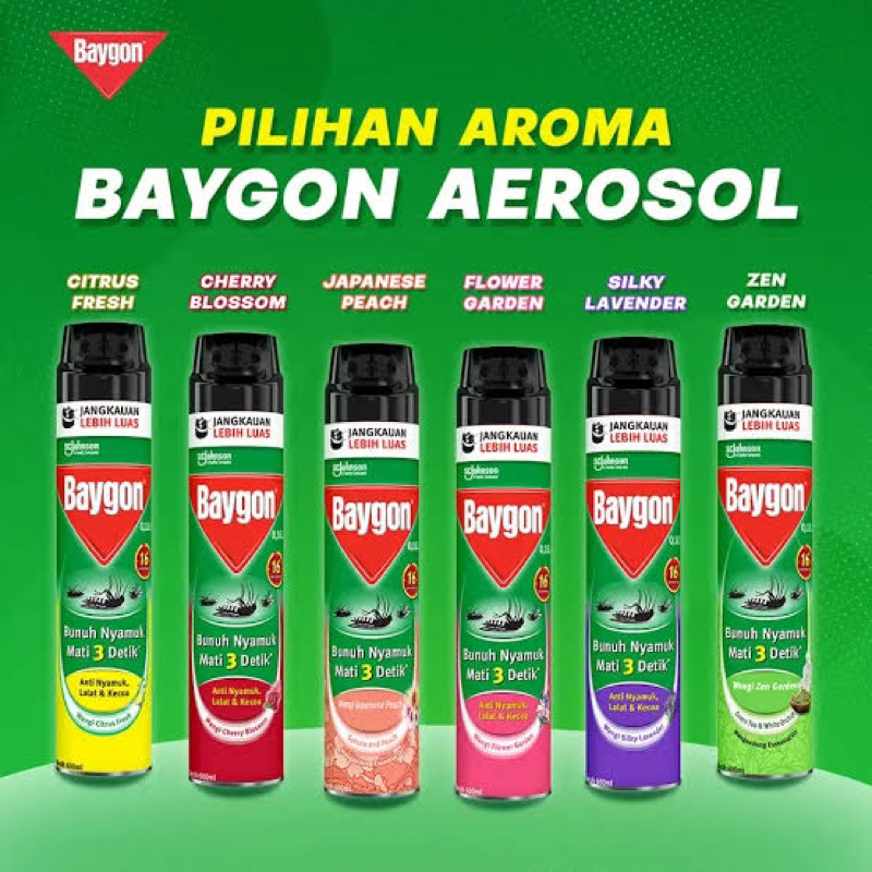 Jual baygon aerosol 600ml - baygon obat nyamuk semprot - baygon spray ...