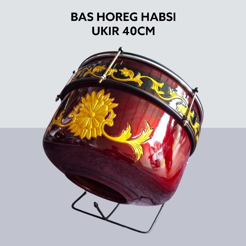 Jual Bas Horeg Ukir Rebana Hadroh / Bas Hadrah Ukir Size 16 Inc ...