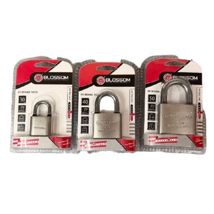 Jual Gembok chrome blossom gembok pagar besi baja Blossom leher pendek ...