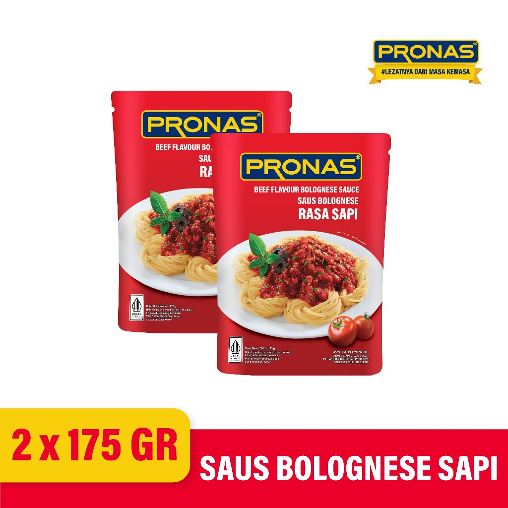 Jual Pronas Saus Bolognese Sapi 175 gr bundling 2 pcs | Shopee Indonesia