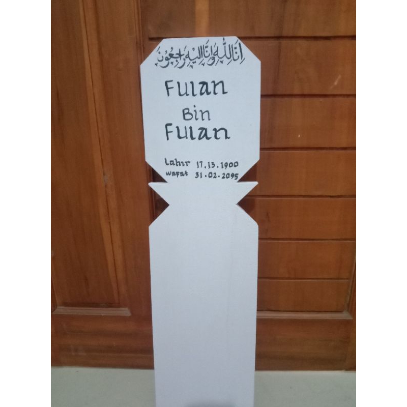Jual nisan kayu(gratis nama)/perlengkapan jenazah (gratis nama ...