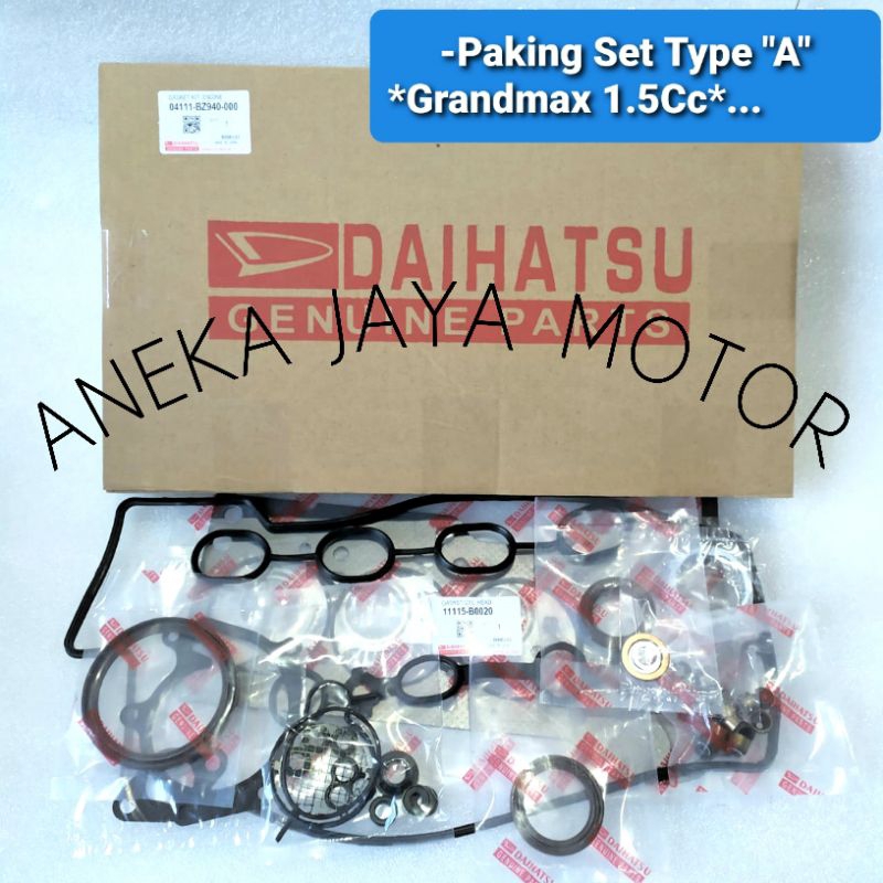 Jual packing gasket full set paking set Daihatsu Gran max 1.5cc grandmax 1.500c. original plat ...