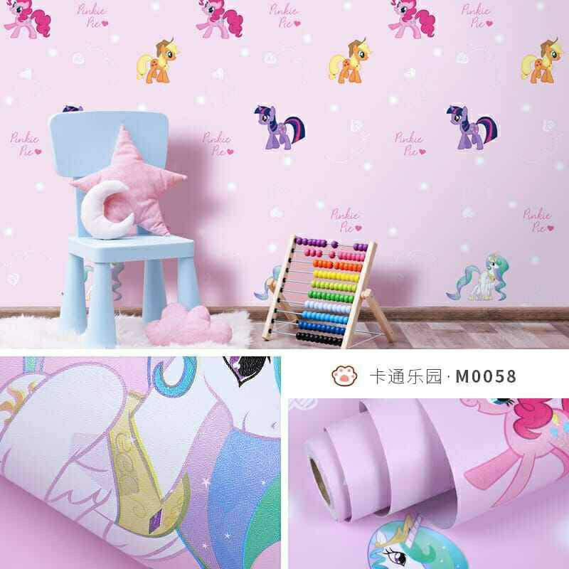 Jual Wallpaper dinding Kuda Poni Kuromi Helo Kity Keropi Mickey Kuromi doraemon hello kitty ...