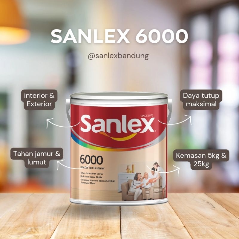 Jual Cat Sanlex 6000 White 25kg(Pembelian Banyak) | Shopee Indonesia