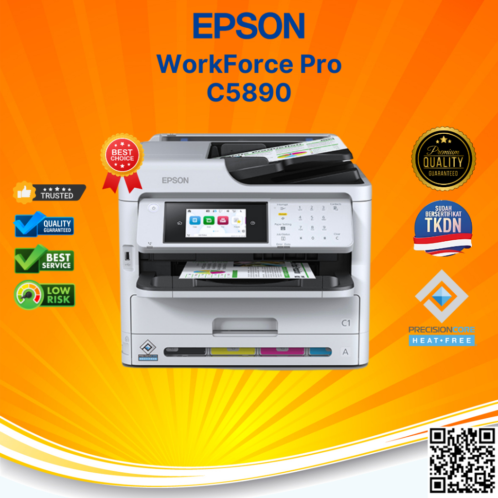 Jual Epson WorkForce Pro Chipless WF-C 5890 | WF C5390 Printer Inkjet Warna Multifungsi A4 ...