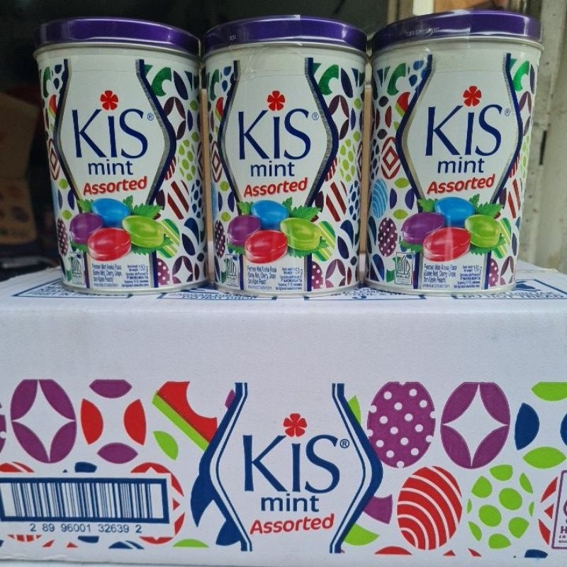 Jual 1 DUS ISI 12 PCS PERMEN KISS ANEKA RASA KEMASAN KALENG 175GR | Shopee Indonesia