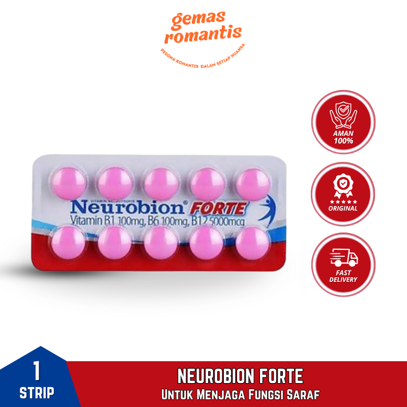 Jual NEUROBION FORTE 1 STRIP ISI 10 TABLET VITAMIN NEUROTROPIK | Shopee ...