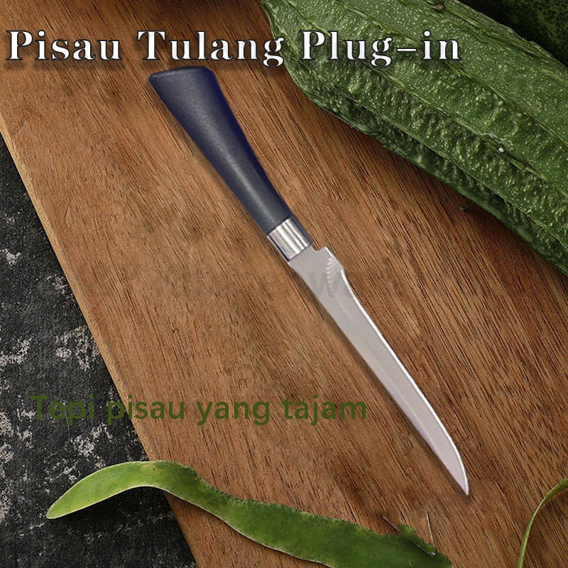 Jual Pisau dapur tajam dengan gagang hitam / pisau buah / pisau daging ...