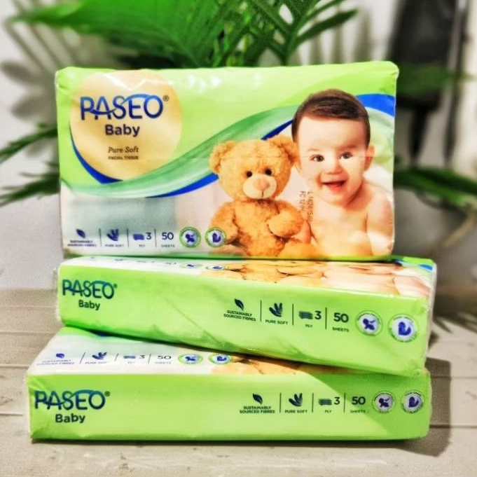 Jual PASEO Baby Tissue 3ply / Tissue Bayi Travel Pack Isi 50sheets ...