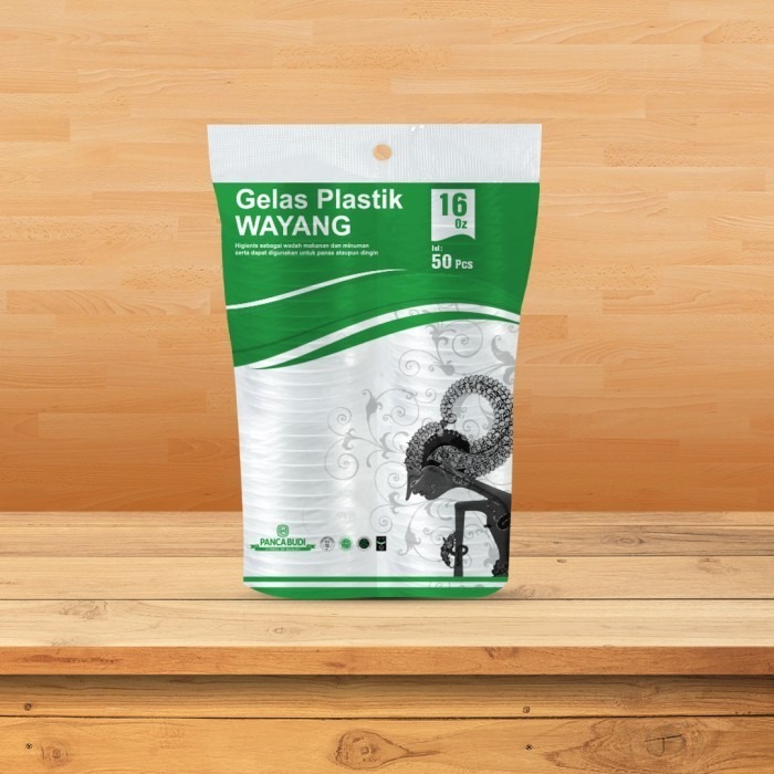 Jual WAYANG GELAS PLASTIK 16 OZ ISI 50 PCS,BISA U/MINUMAN JUS BUAH ...