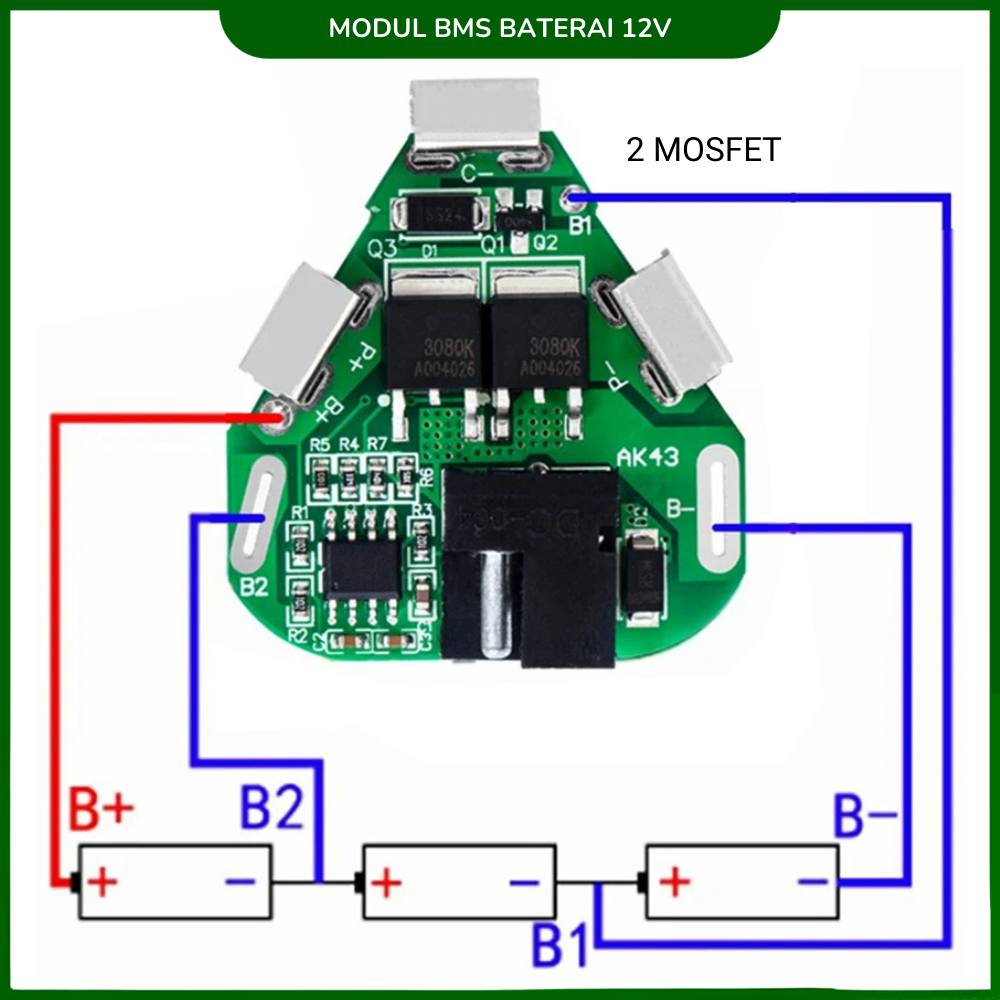 Jual BMS Baterai 12V 21V Modul Baterai BMS Modul Sparepart Baterai Jld ...