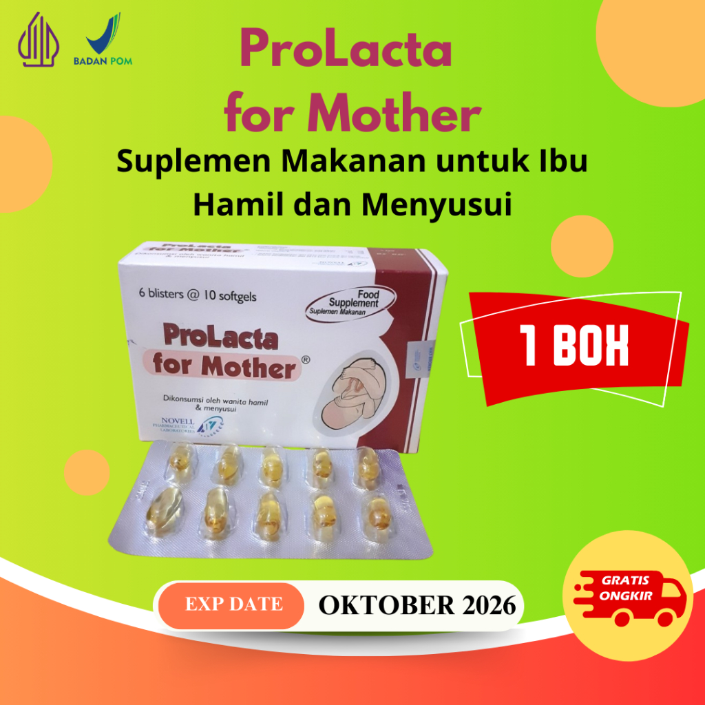 Jual PROLACTA FOR MOTHER DHA [1 BOX] VITAMIN IBU HAMIL DAN MENYUSUI ...
