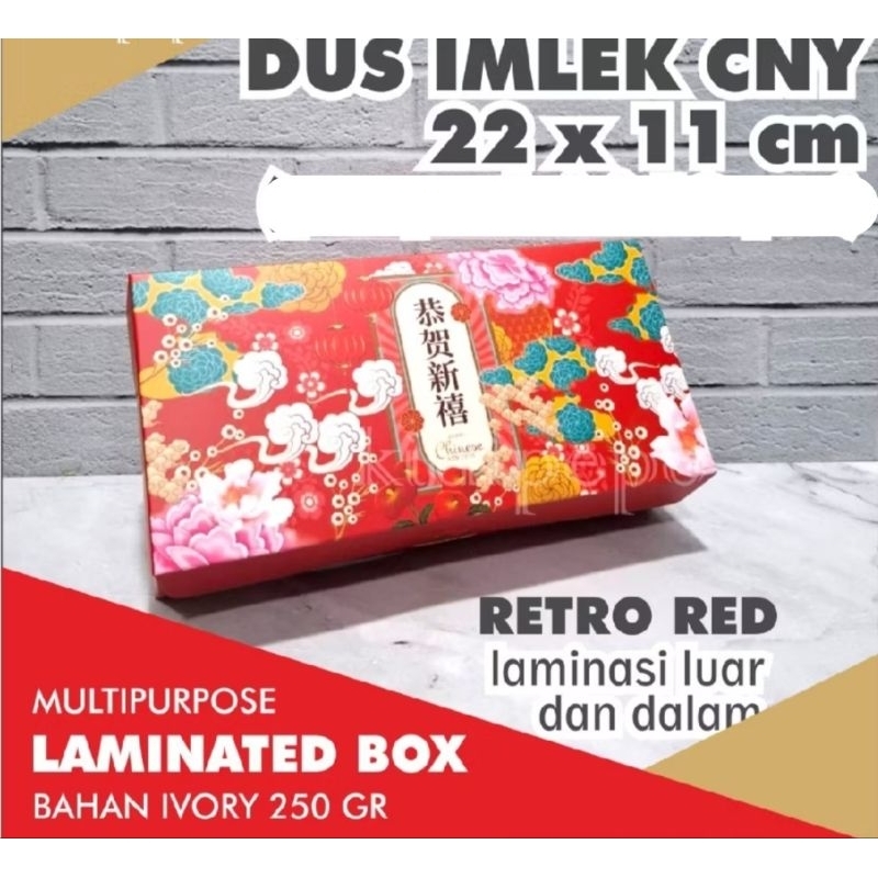 Jual CNY Box Imlek 22x11 x6cm Box Imlek 2 toples 300gr Box Imlek ...