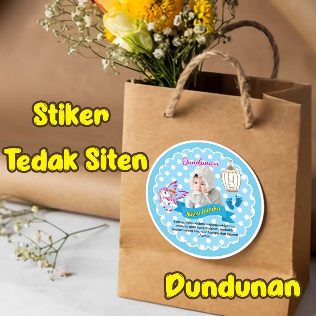 Jual Stiker Dundunan Tedak Siten Free Design Sudah Cutting Bahan Stiker ...