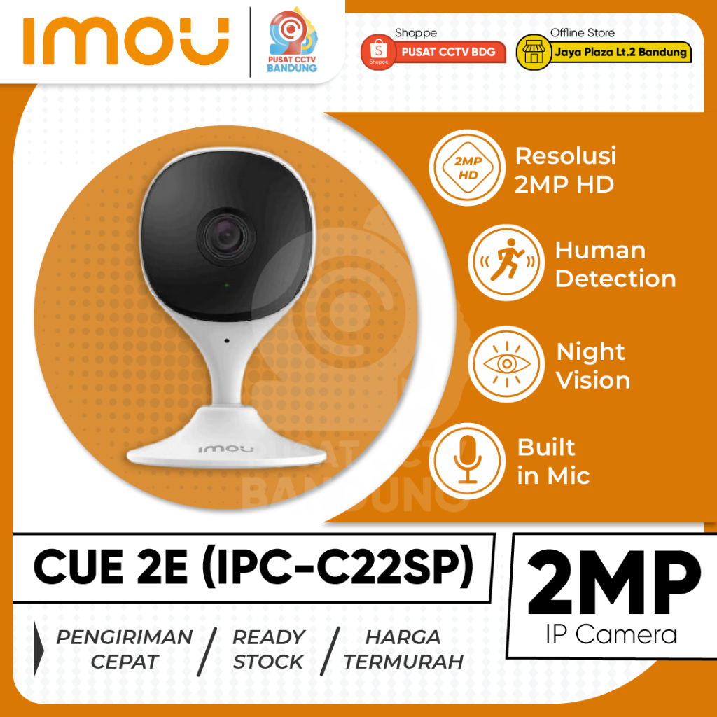 Jual CCTV Camera Wireless Imou IPC-C22SP CUE 2E 2MP Indoor Wifi Camera ...