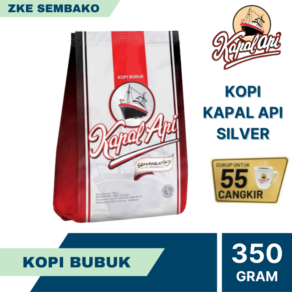 Jual Kopi Kapal Api 350 gr Silver | Shopee Indonesia