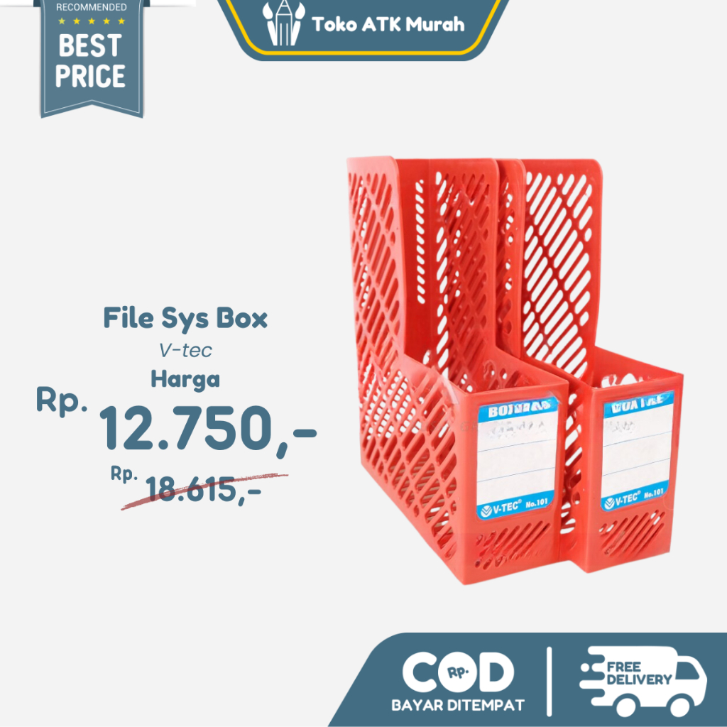 Jual Tempat Buku / File Sys Box - V-Tec | Shopee Indonesia