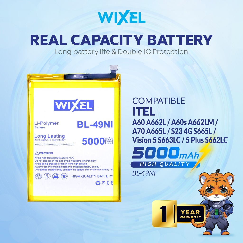 Jual WIXEL Baterai BL-49NI BL49NI Itel S23 / A60 / A60S / A70 Batre Batrai Battery Double Power ...