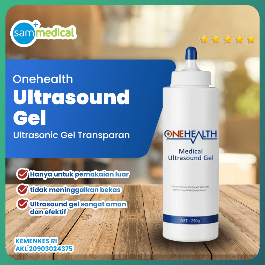 Jual Onehealth USG Gel Transparant / Ultrasonic Gel / USG Gel Doppler ...