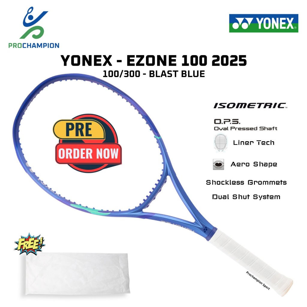 Jual Raket Tenis Tennis Yonex EZONE 100 300 gr 2025 Blast Blue | Shopee Indonesia