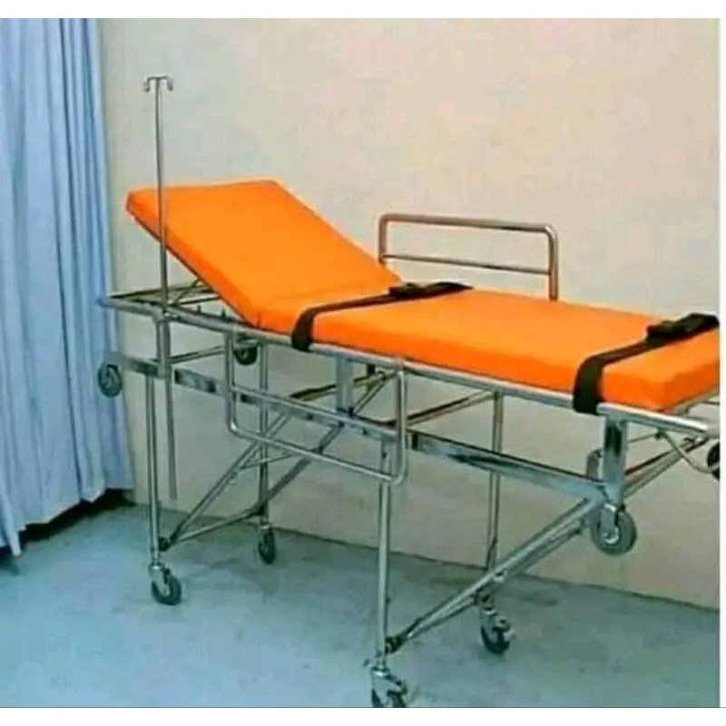 Jual Brankar Ambulance - Stretcher Ambulance Stainless Steel | Shopee ...