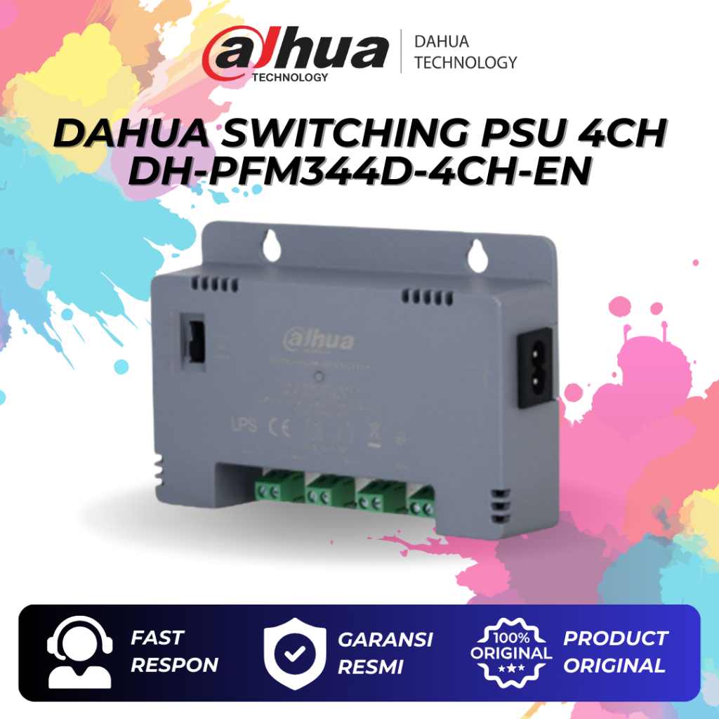Jual DAHUA PFM344D-4CH-EN 4 PORT POWER SUPPLY PSU SWITCHING 12V/1A ...