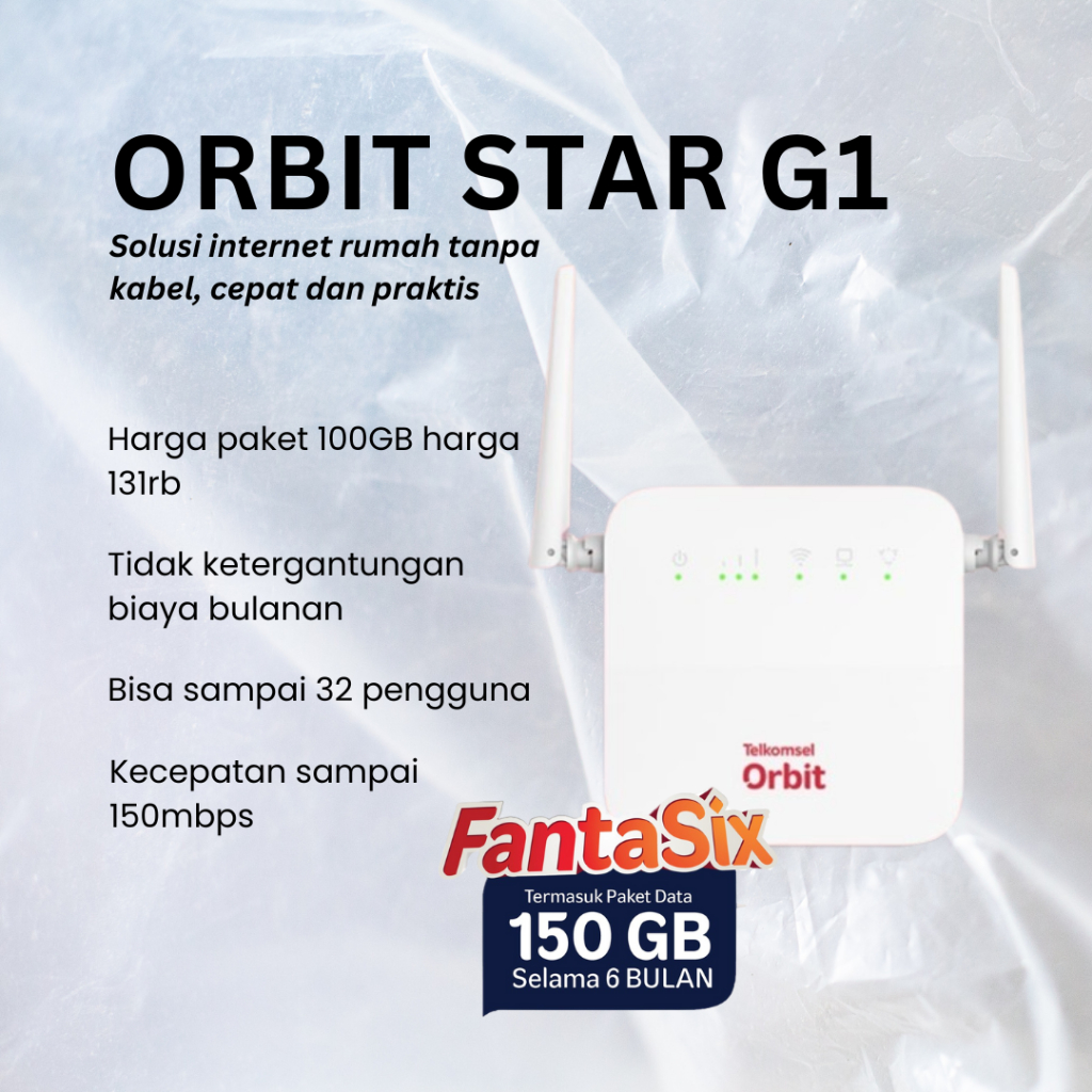 Jual Telkomsel Orbit Star G1 Modem Wifi gratis kuota 150GB | Shopee ...