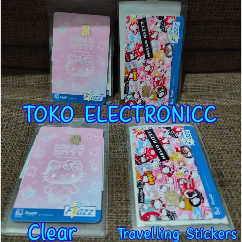 Jual Kartu Flazz Edisi Sanrio Hello Kitty Clear Travelling Stickers Gen ...