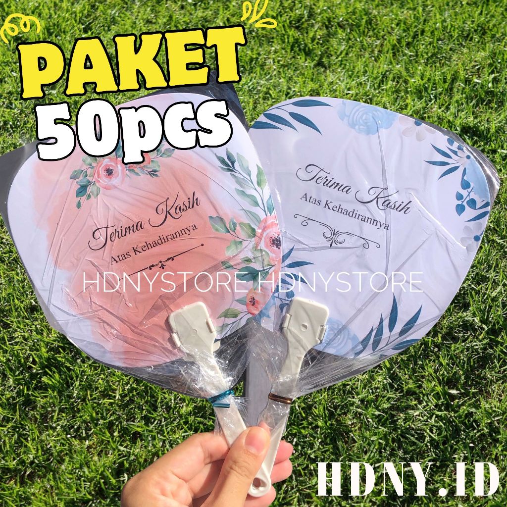 Jual Souvenir Pernikahan kipas cantik suvenir acara kipas floral shabby ...