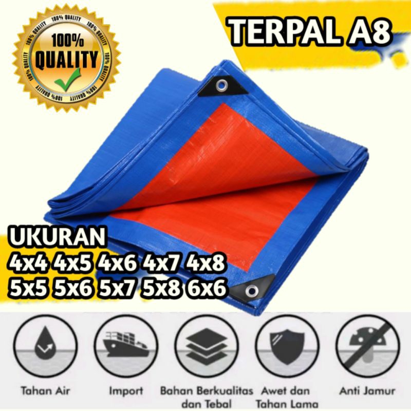 Jual terpal plastik A8 Korea ukuran 4x4 4x5 4x6 4x7 4x8 5x5 5x6 5x7 5x8 ...