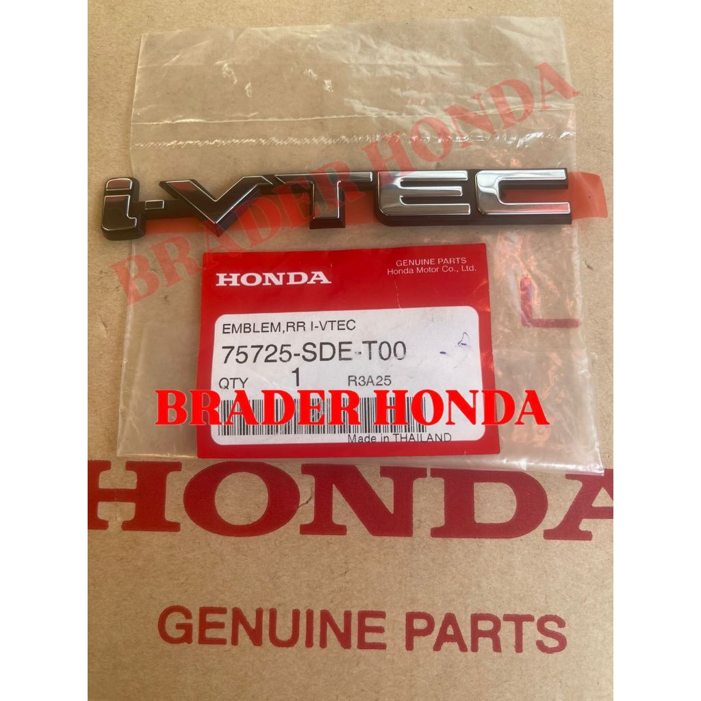 Jual LOGO EMBLEM PINTU BAGASI TULISAN NAMA MOBIL I VTEC BELAKANG ACCORD ...