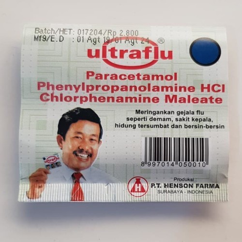 Jual Ultraflu 𝟏 𝐒𝐓𝐑𝐈𝐏 𝐈𝐒𝐈 𝟒 𝐊𝐀𝐏𝐋𝐄𝐓 - Meredakan Demam, Flu, Bersin ...