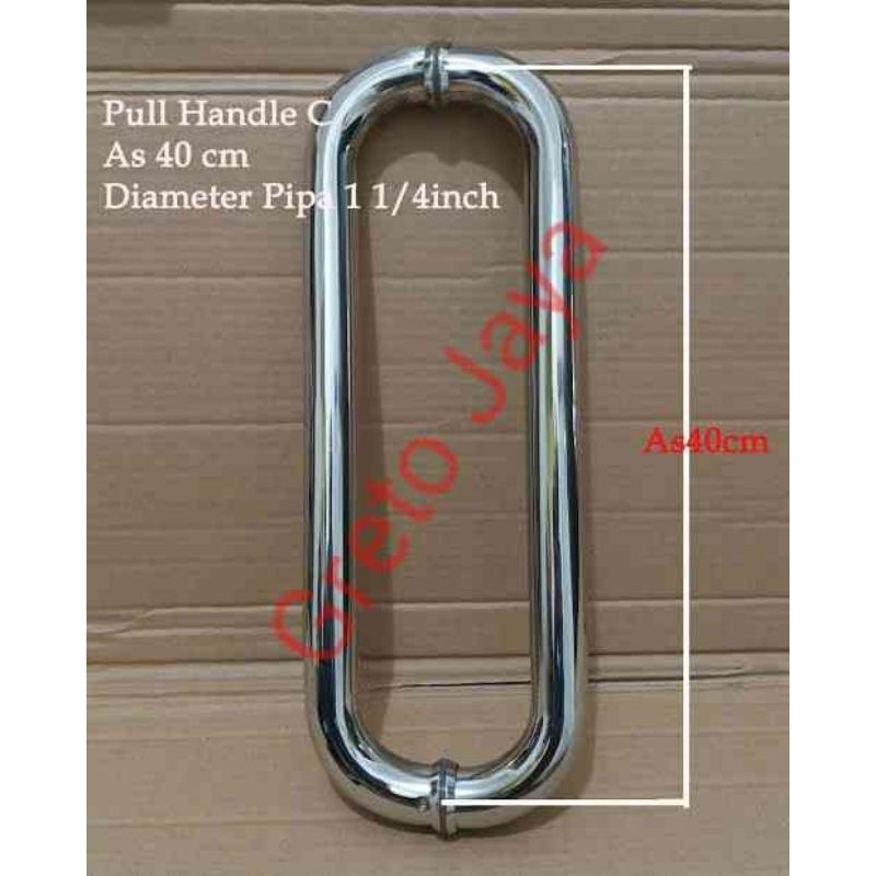 Jual ( 40cm ) Pull Handle C Handel Pegangan Tarikan Pintu Kaca Panjang ...