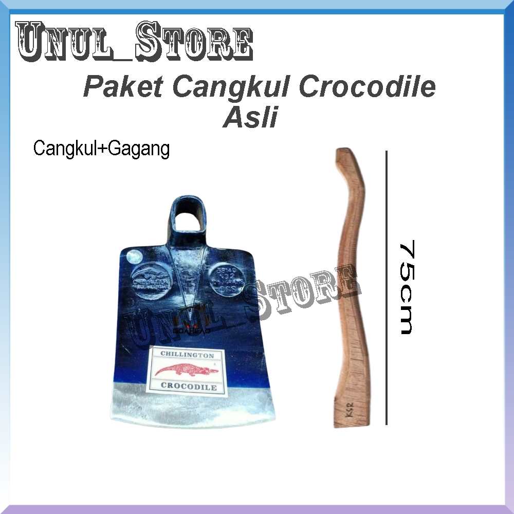 Jual Paket Pacul Cangkul 1250 Gram Cap Buaya Dan Gagang Kayu | Shopee ...
