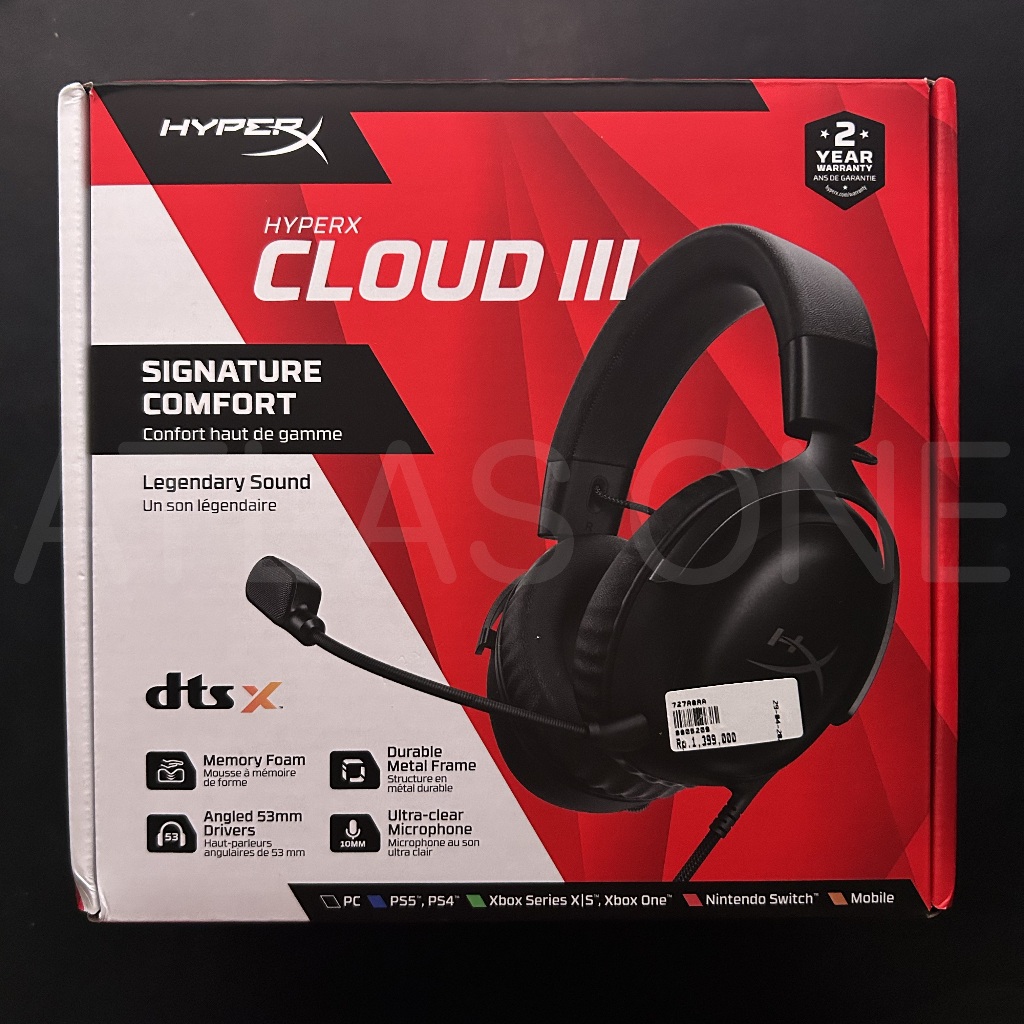 Jual HyperX Cloud III Black Hitam Headset Gaming 3 Headphone Bekas ...