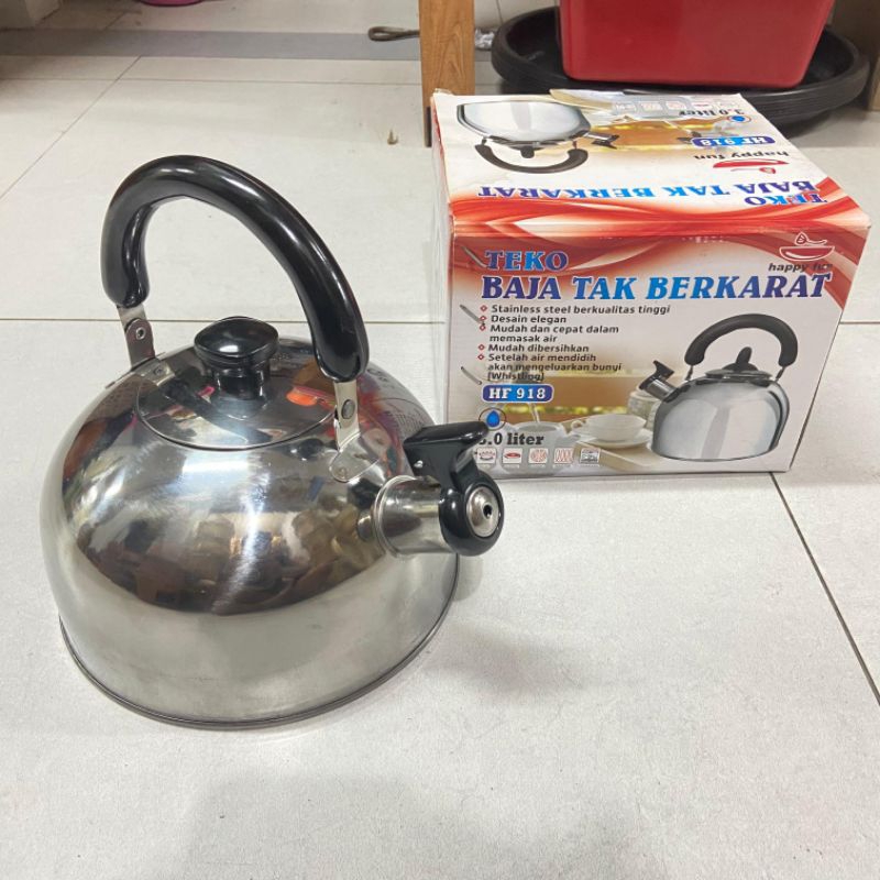 Jual Teko rebus air stainless 3 liter bunyi siul | Shopee Indonesia