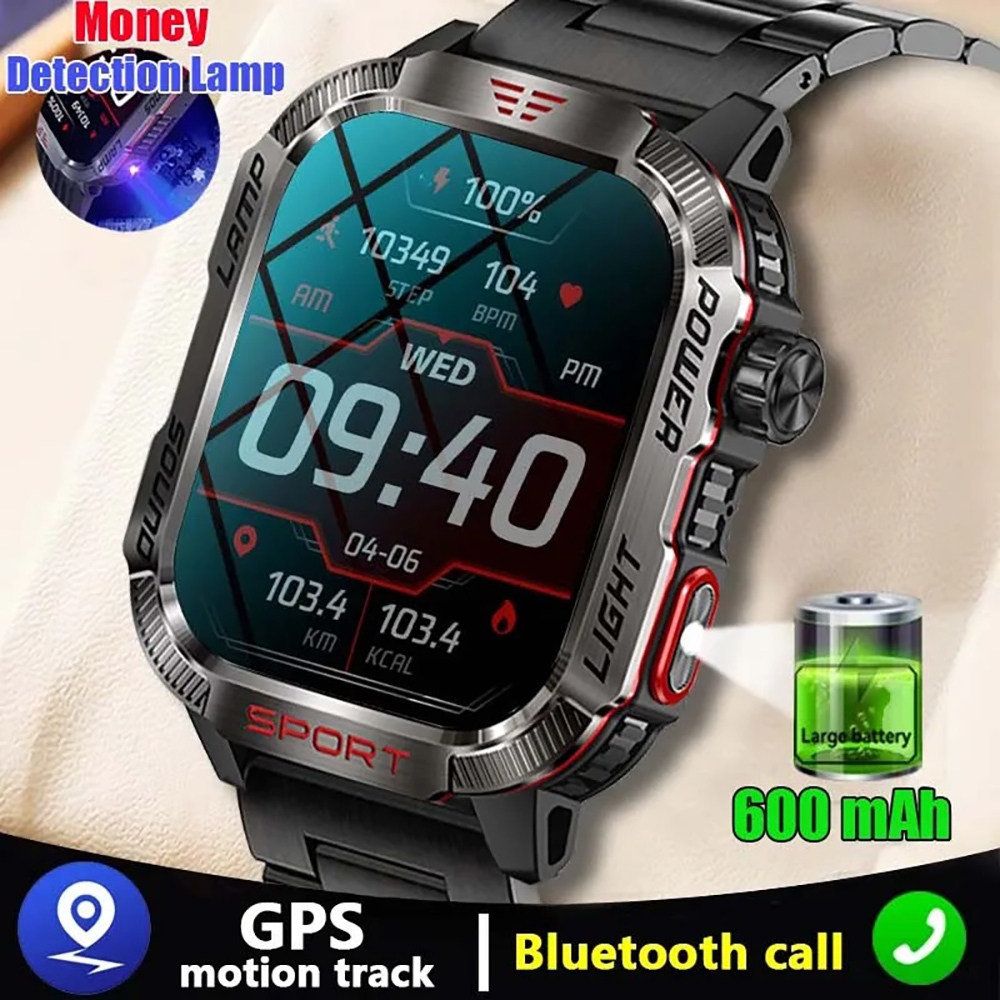 Jual Jam tangan pintar Pria Outdoor Military IP68 Tahan air Fitness ...