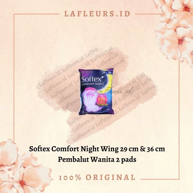Jual Softex 29cm & 36cm Comfort Night Wing isi 2s / 2 pads / Pembalut ...